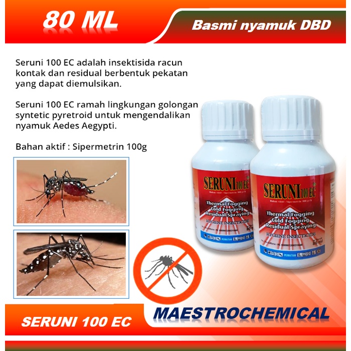 Jual obat fogging nyamuk DBD SERUNI 100 EC@ 80 ML ( ampuh basmi nyamuk ...
