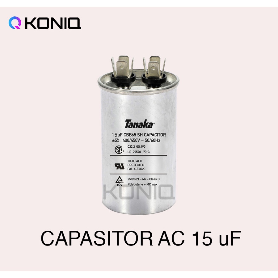 Jual KAPASITOR AC 15 UF MIKRO / CAPASITOR 15 UF MIKRO CBB65 | Shopee Indonesia