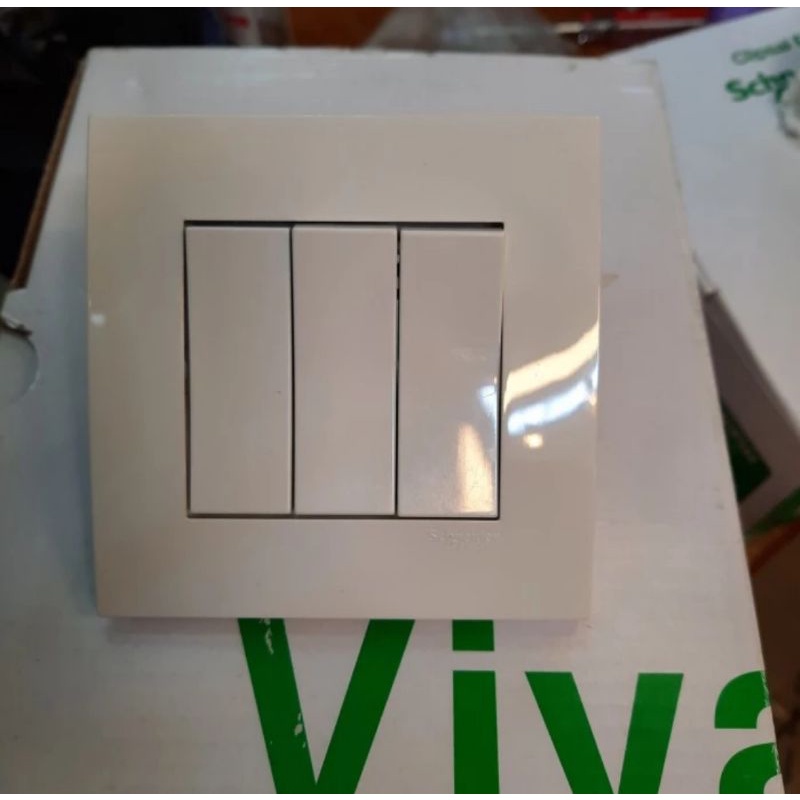 Jual schneider saklar triple vivace KB33_1 | Shopee Indonesia
