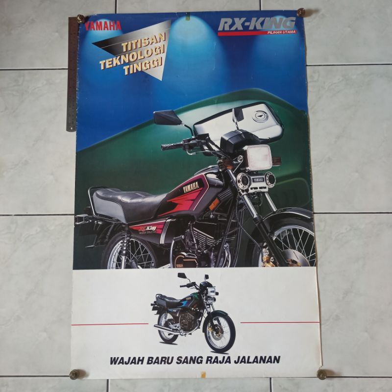 Jual Poster brosur katalog iklan jumbo Yamaha RX King Master 1995 ORI Original | Shopee Indonesia