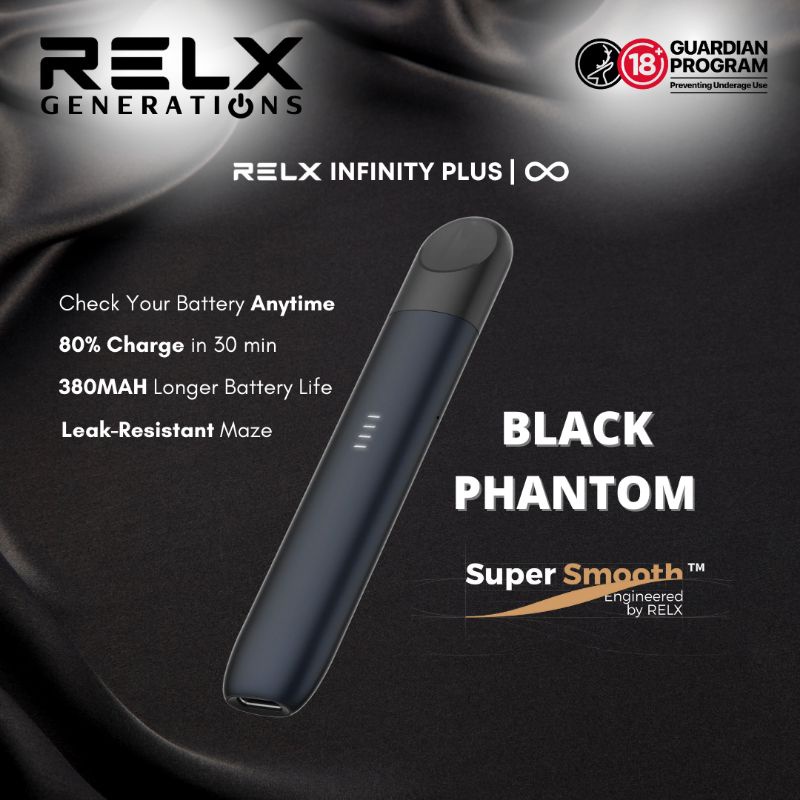 Jual RELX Infinity Plus Black Phantom | Shopee Indonesia