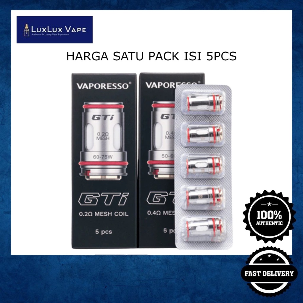 Jual COIL GTI PACK AUTHENTIC by VAPORESSO | Shopee Indonesia
