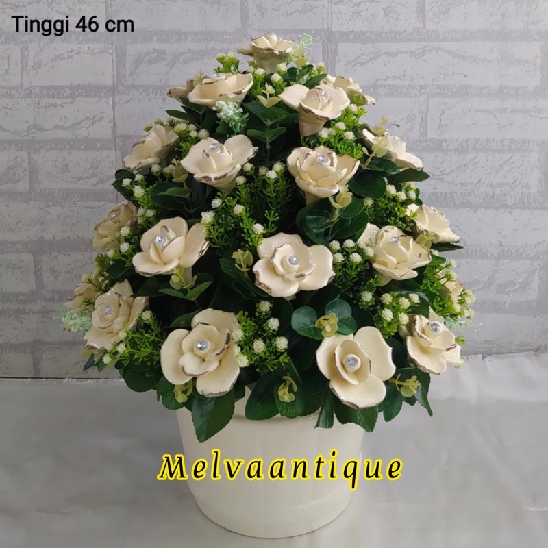 Jual Rangkaian Bunga keramik untuk Bunga Pojok / Rangkaian Bunga ...