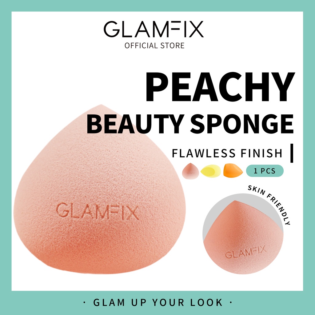 Jual GLAMFIX Blossom Beauty Sponge Peachy _ Beauty Blender Spons ...