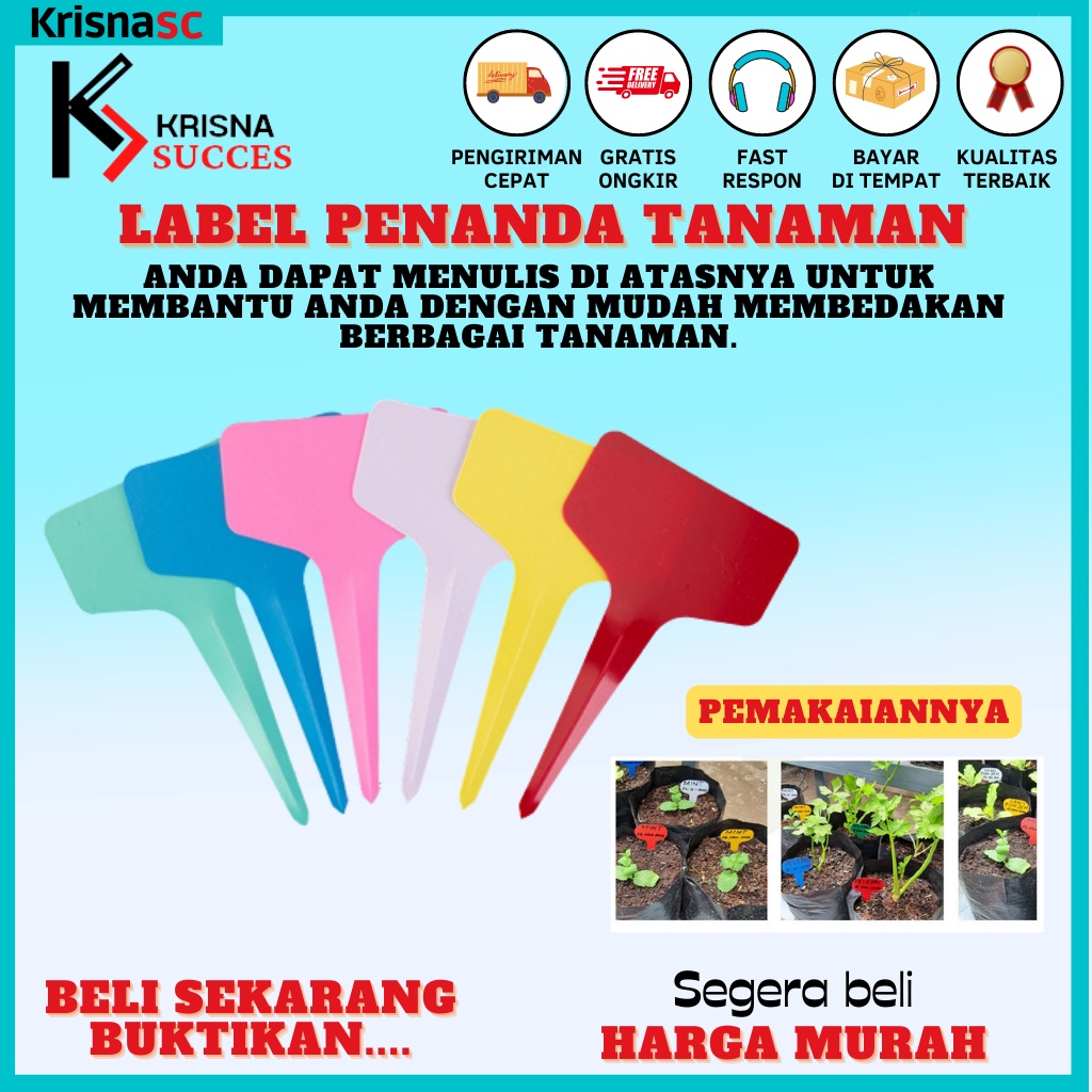 Jual PENANDA LABEL NAME TAG TANAMAN HIAS PLANT LABEL MARKER SEMAI BENIH BIBIT KRISNASC | Shopee ...