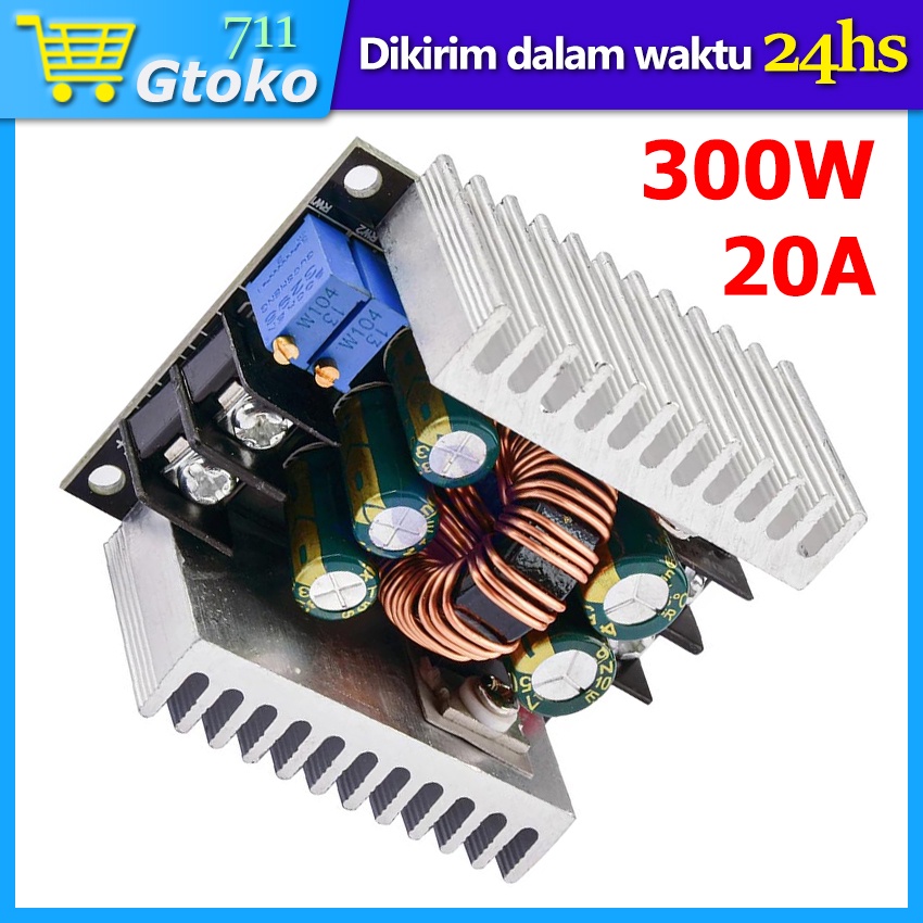 Jual DC-DC Step Down 20A 300W Adjustable Buck Converter Power Module | Shopee Indonesia