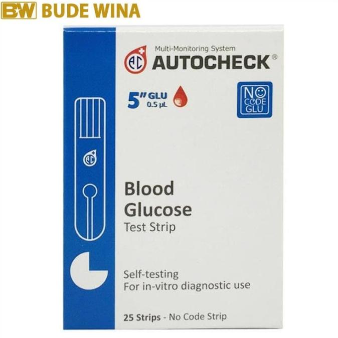 Jual STIK STRIP AUTOCHECK CEK GULA DARAH BLOOD GLUCOSE TEST CHECK ...