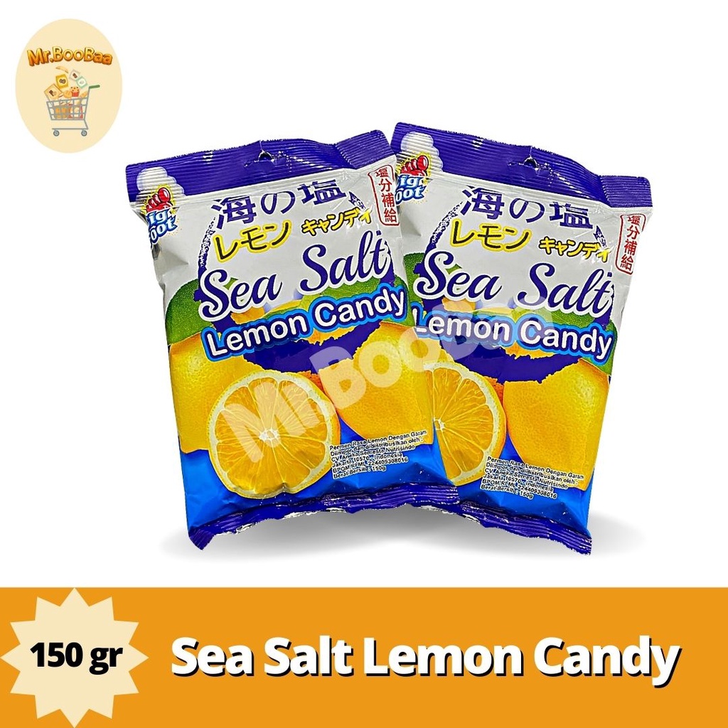 Jual Sea Salt Lemon Candy 150gr - Permen Garam - Permen Lemon | Shopee ...