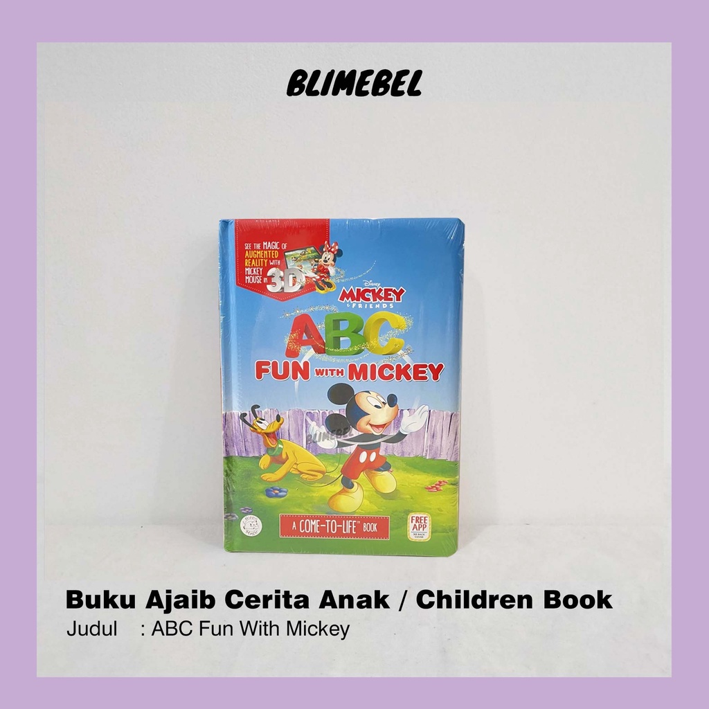 Jual Buku Ajaib Cerita Anak Augmented Reality (AR) ABC Fun With Mickey | Shopee Indonesia