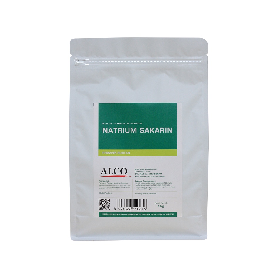 Jual Natirum Sakarin Sari Manis Pemanis ALCO 1 kg | Shopee Indonesia