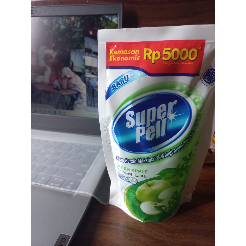 Jual Super Pell Pembersih Lantai Fresh Apple 280 mL | Shopee Indonesia