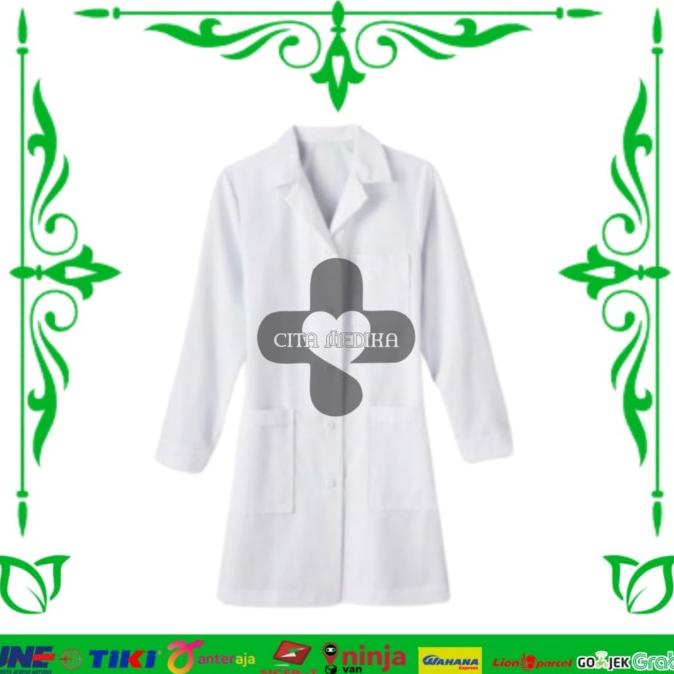 Jual Jas Lab/Baju laboratorium - Praktikum Lengan Panjang - S | Shopee ...