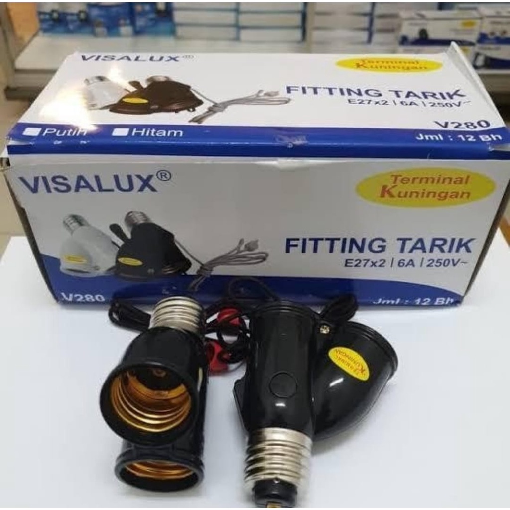 Jual Fitting Lampu Gantung Kombinasi Visalux / Fitting Gantung Kombinasi V280 - E27x2 | Shopee ...
