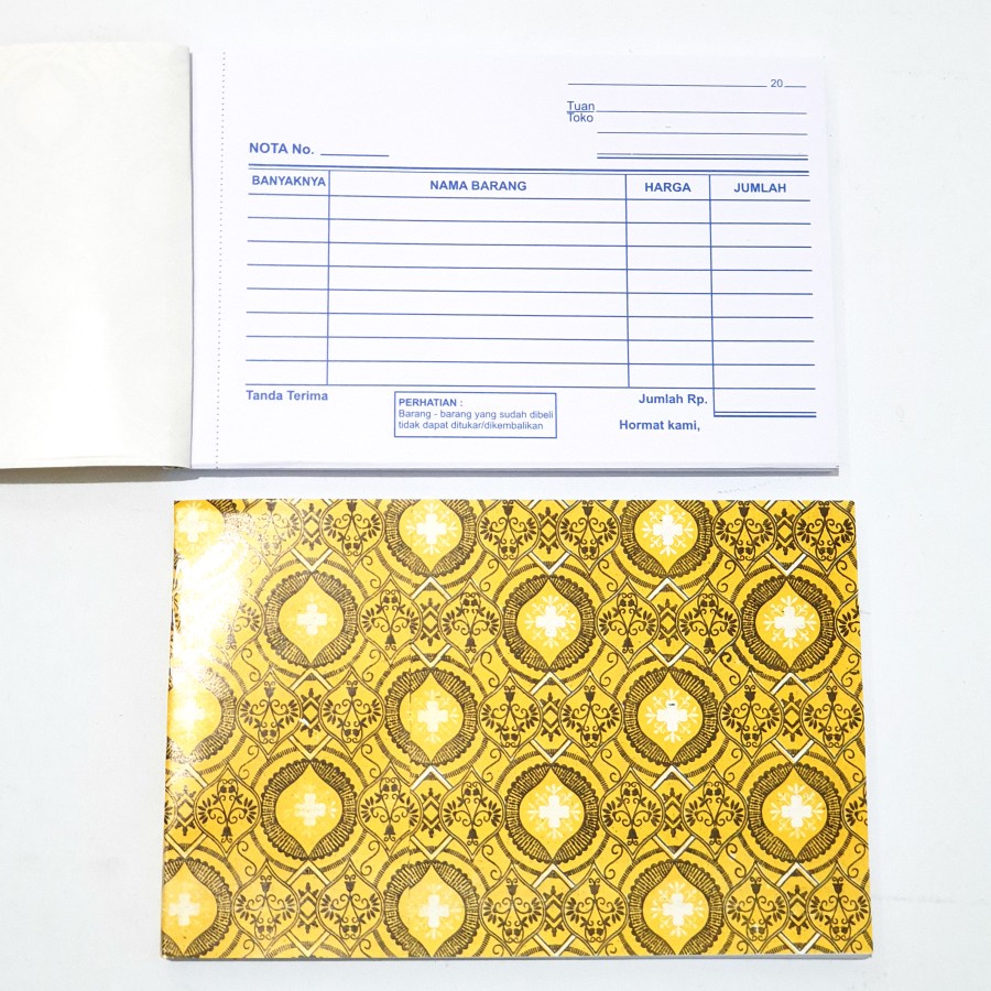 Jual Buku Nota Kecil 1/4Folio Horisontal 1Rangkap isi 100lembar ...