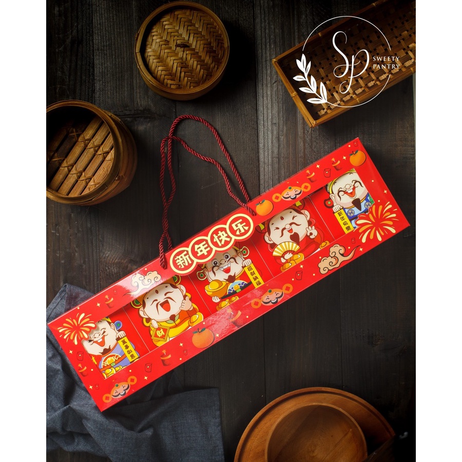 Jual box dus packaging kemasan kotak nastar taiwan parcel imlek CNY 5 ...