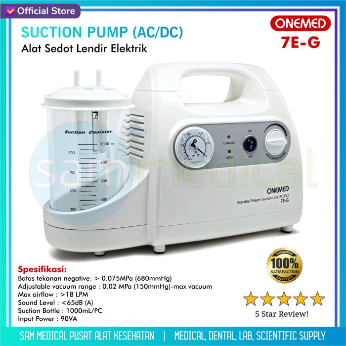 Jual OneMed Suction Pump Portable 7E-G AC/DC - Alat Sedot Dahak | Shopee Indonesia