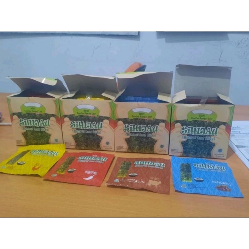 Jual NORI . Cemilan rumput laut .SI HIJAU seaweed Rumput laut Hijau isi ...