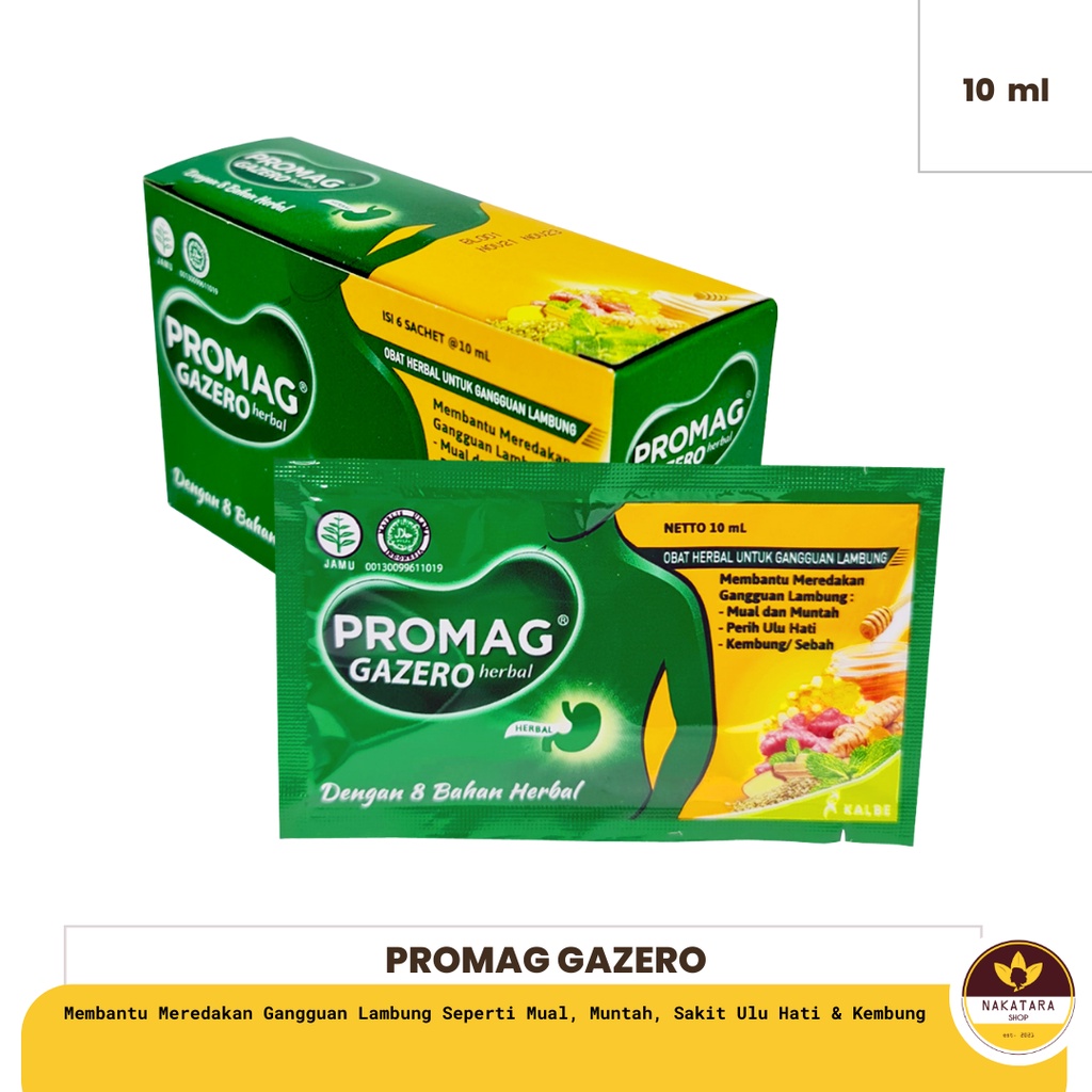 Jual PROMAG GAZERO HERBAL ISI 6 SACHET | Shopee Indonesia