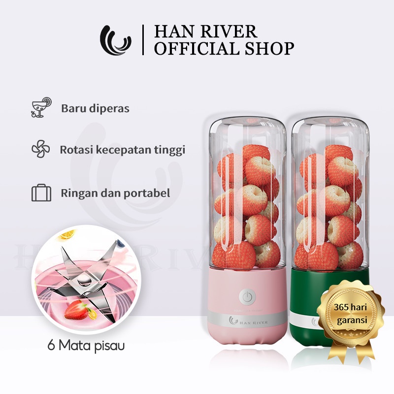 Jual Han River 810PK blender portable/Juicer Usb 500M - Hijau | Shopee Indonesia