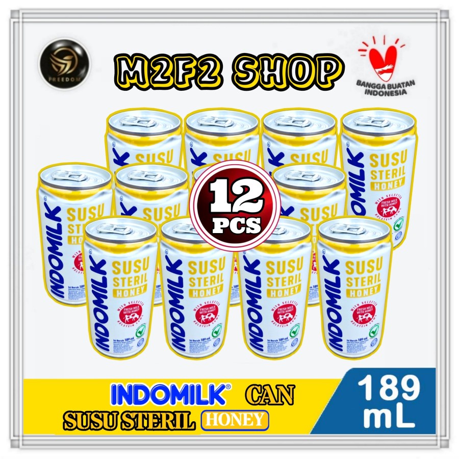 Jual Indomilk Susu Murni Steril Madu Kaleng | Honey Can - 189 ml ...