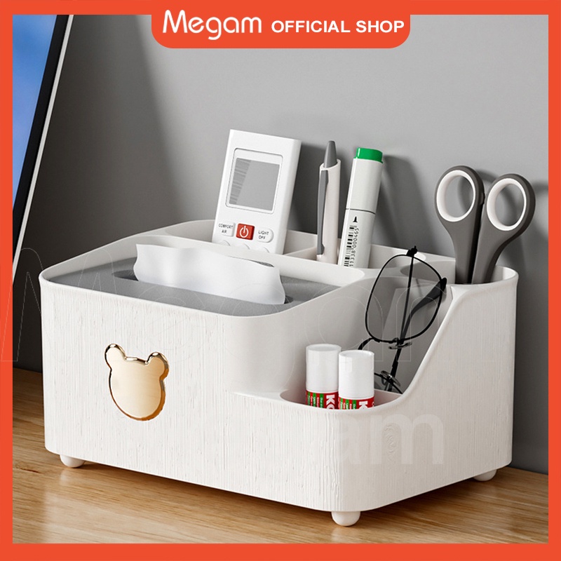 Jual Megam Rak Meja Aksesoris Tempat Penyimpanan ATK Kotak Tissue ...
