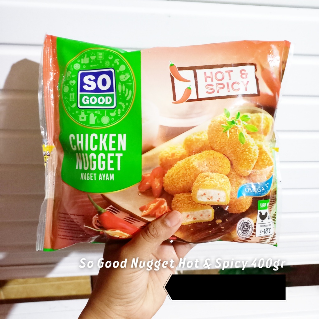 Jual ADDRIELLA So Good Chicken Nugget Hot & Spicy 400gr | So Good/Frozenfood/Frozenfood Murah ...