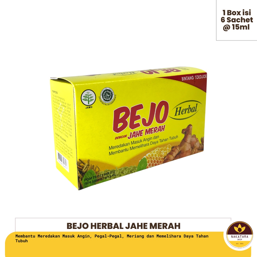 Jual BEJO JAHE MERAH CAIR ISI 6 SACHET (KECIL) | Shopee Indonesia