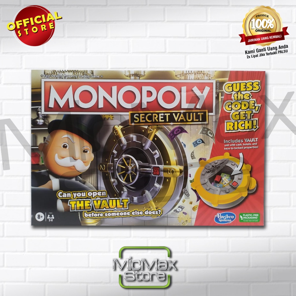 Jual Hasbro Games Gaming Monopoli Monopoly Secret Vault Board GSSF5023 ...