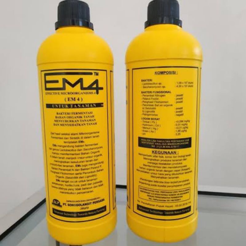 Jual Pupuk Organik EM4 Pertanian 1 Liter (Kuning) Sebagai Campuran ...
