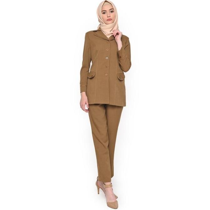 Jual B&V Blazer Pns Asn Seragam Pns Pemda Baju Dinas Setelan Jas Pdh Wanita | Shopee Indonesia