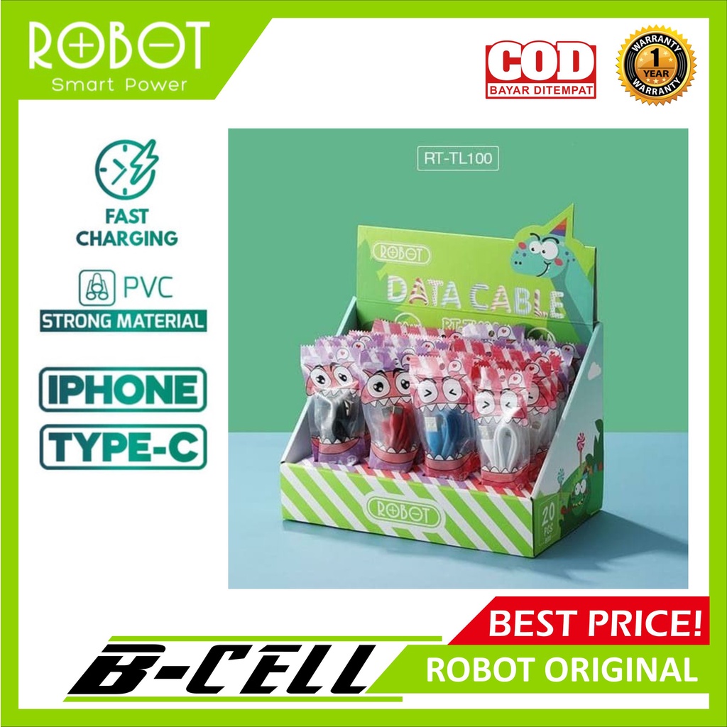 Jual KABEL DATA ROBOT RT-TL100 2.4A TYPE C 100CM ORIGINAL ROBOT PER PCS ... Jual KABEL DATA ROBOT RT-TL100 2.4A TYPE C 100CM ORIGINAL ROBOT PER PCS ...