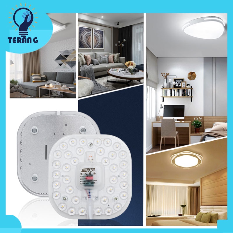 Jual Refil Lampu LED Ceiling 12-36 watt Putih Modul TL Ring Led Lampu ...