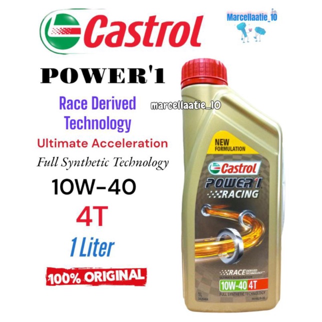 Jual OLI MESIN CASTROL POWER1 RACING 4T 10W-40 1L / 1000 ML OLI CASTROL ... Jual OLI MESIN CASTROL POWER1 RACING 4T 10W-40 1L / 1000 ML OLI CASTROL ...