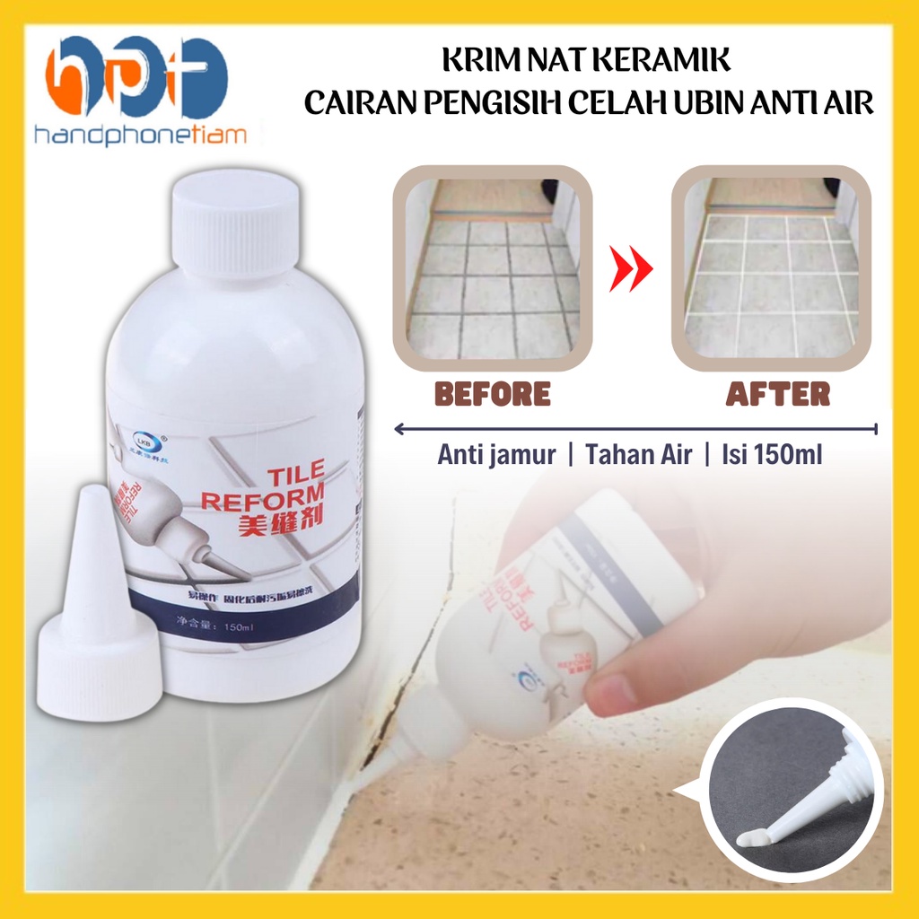 Jual Krim Nat Keramik Pengisi Celah Lantai Anti Jamur 150ml Tile Reform ...