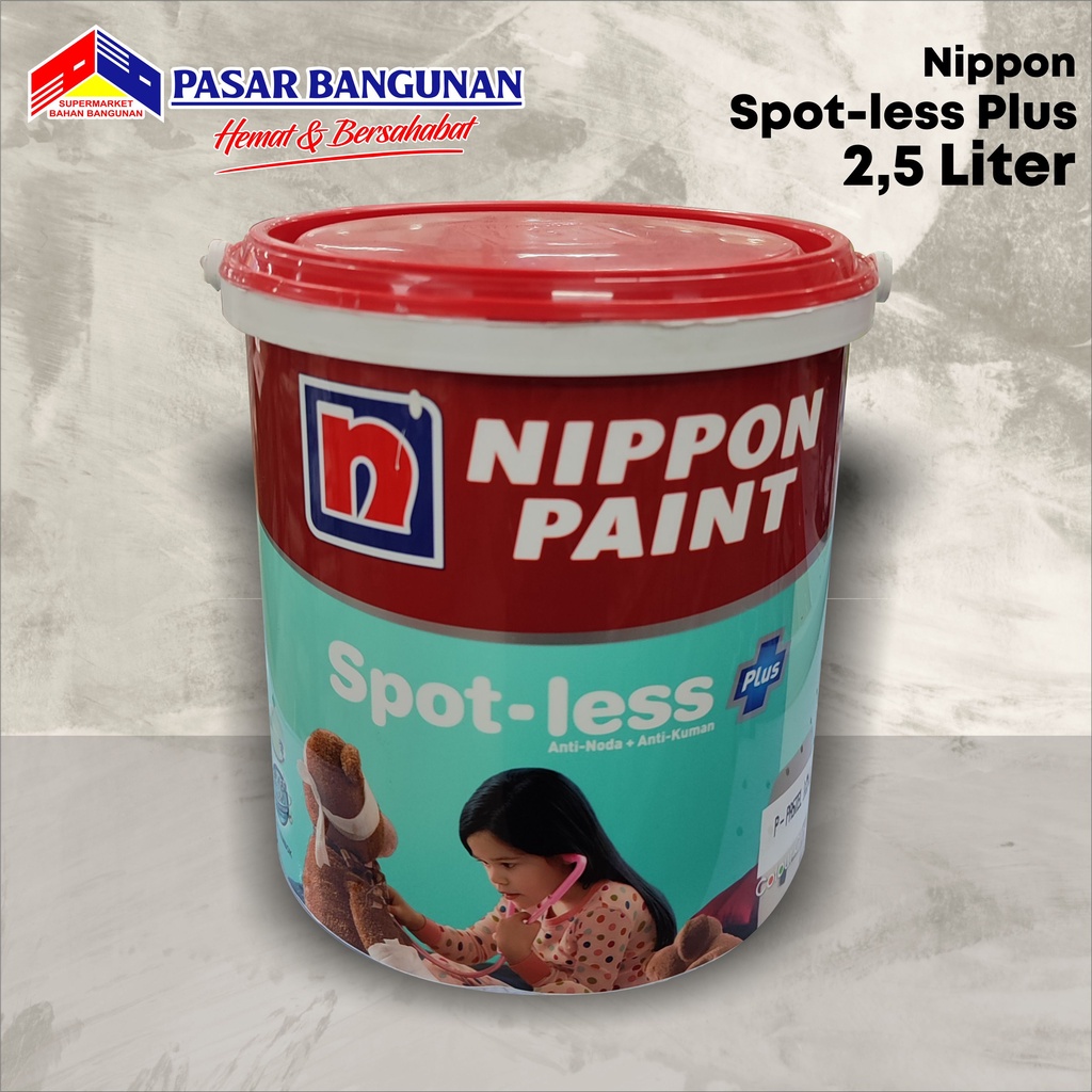 Jual CAT SPOT-LESS BRILLIANT WHITE NIPPON PAINT SPOTLESS 2,5L | Shopee ...