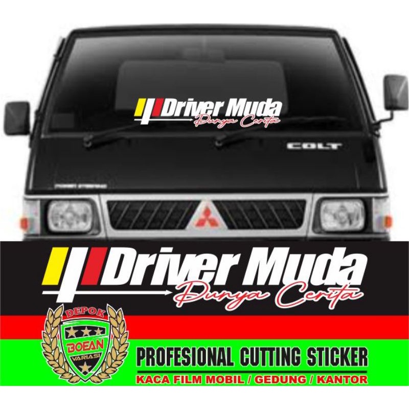 Jual cutting sticker Driver muda kaca body L300 pick up losbak truck ...