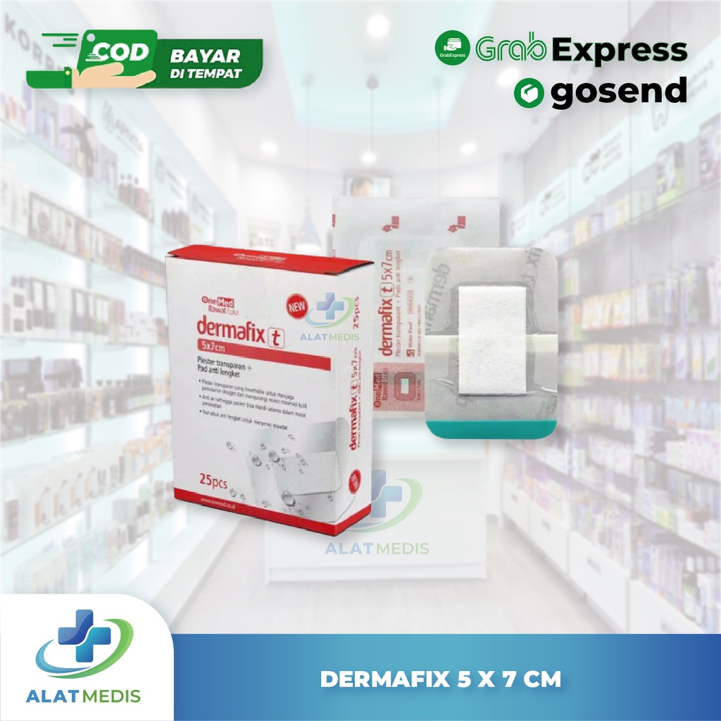 Jual Dermafix T Plester 5x7 cm Luka Transparan Anti Air 5 x 7 cm ...