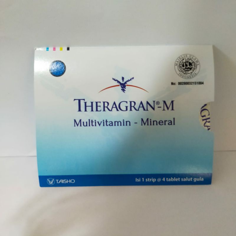 Jual Theragran M multivitamin mineral 1strip 4 tablet | Shopee Indonesia