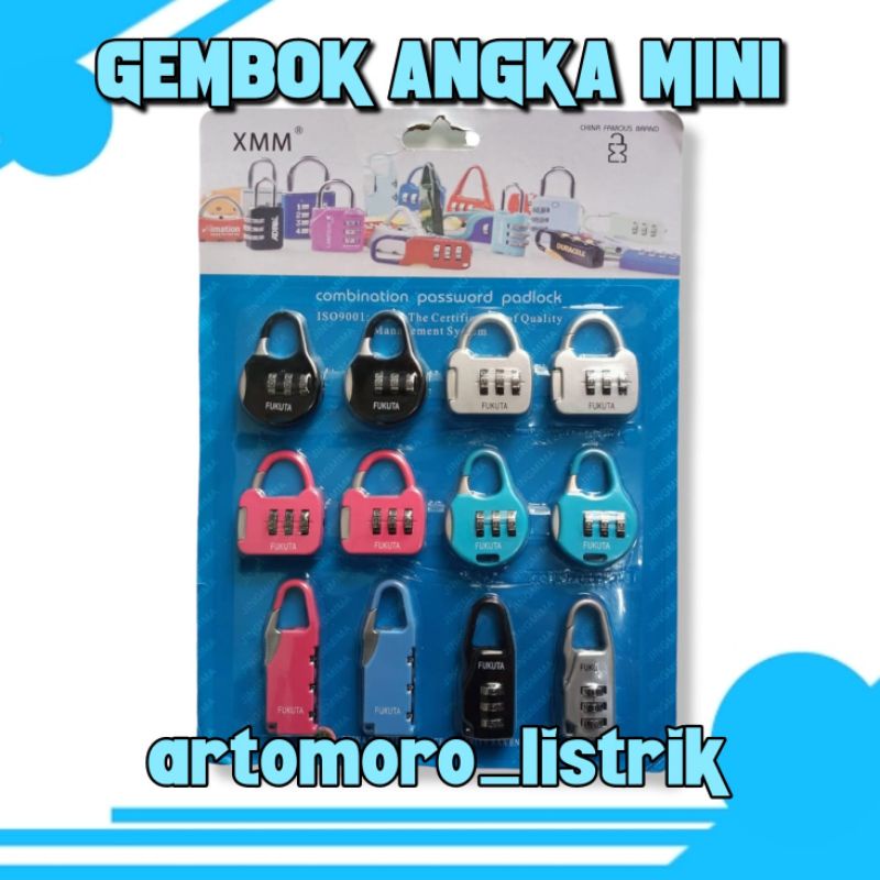 Jual Gembok Pin/ Gembok Koper/ Gembok Pin angka | Shopee Indonesia