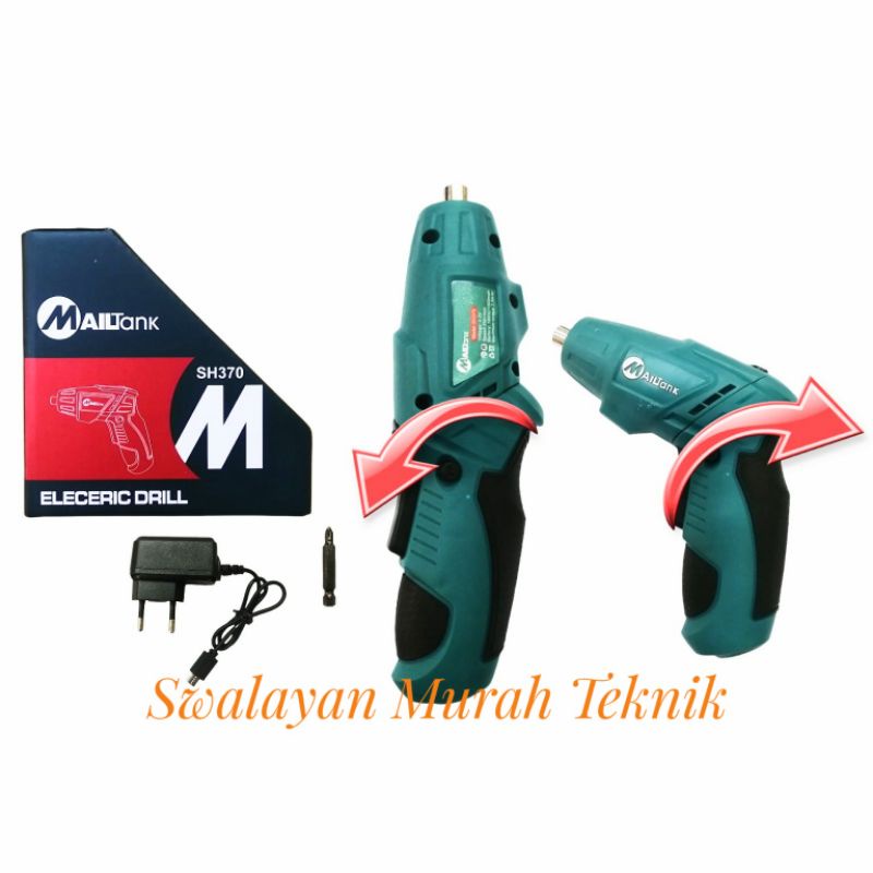 Jual Bor Obeng Baterai Mailtank Sh370 Cordless Screwdriver Drill Hex 1
