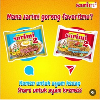 Jual MIE INSTAN SARIMI DUO KUAH SARIMIE GORENG ISI DUA HALAL | Shopee ...