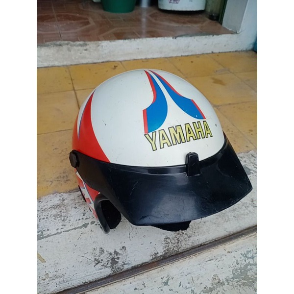 Jual Helm helem Yamaha merah putih jadul vintage old dmi | Shopee Indonesia