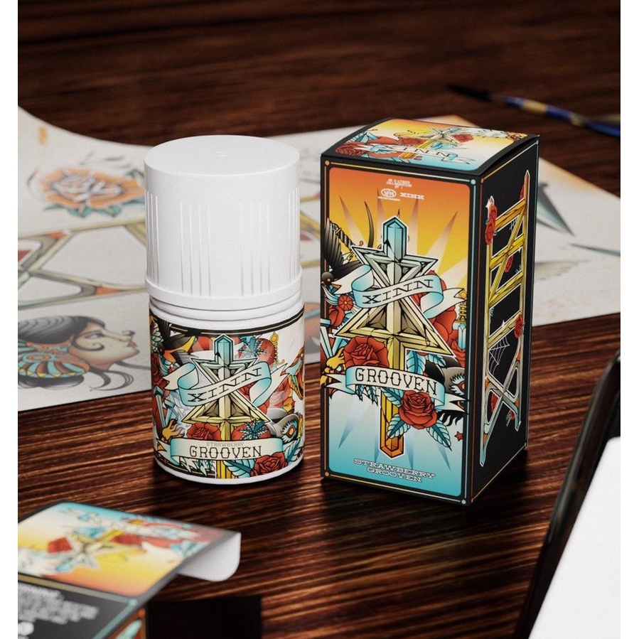 Jual GROOVEN STRAWBERRY 60ML BY VAPE EAST MOVEMENT X XINN E-LIQUID ...