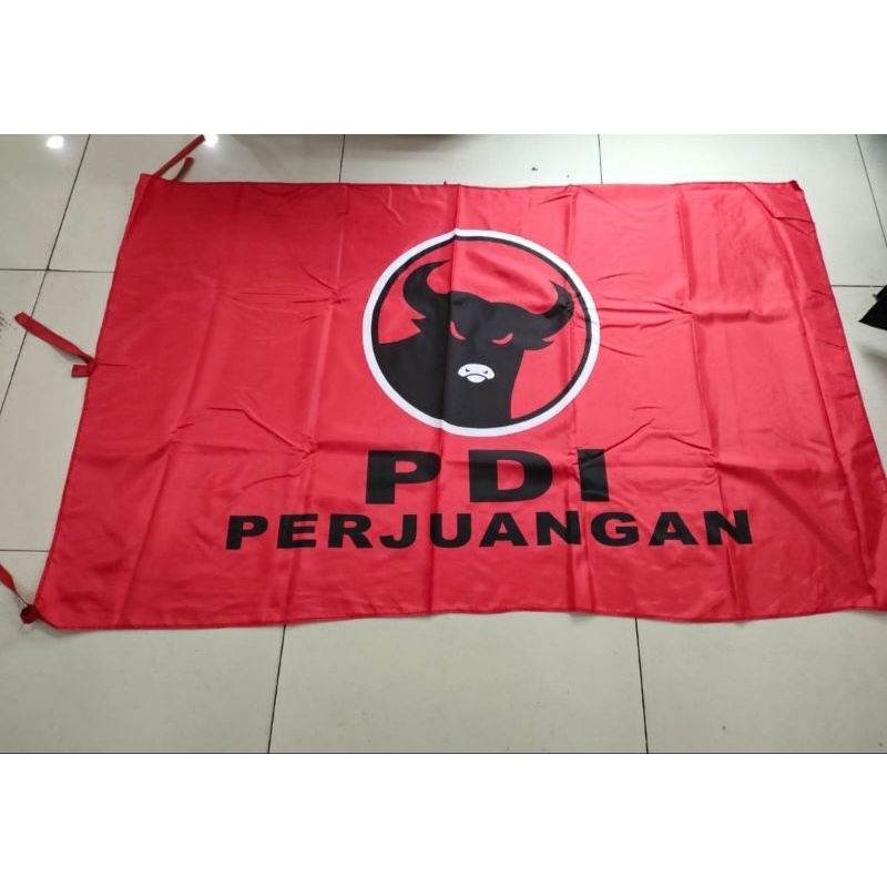 Jual Bendera partai PDIP ukuran 100 x 150 cm | Shopee Indonesia