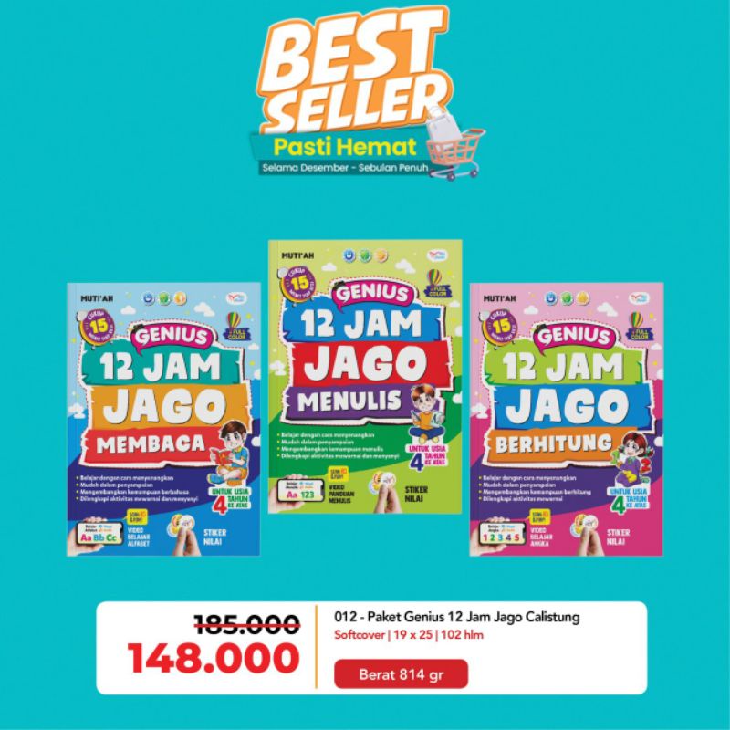 Jual Paket Genius Jago Calistung - Ziyadbooks | Shopee Indonesia