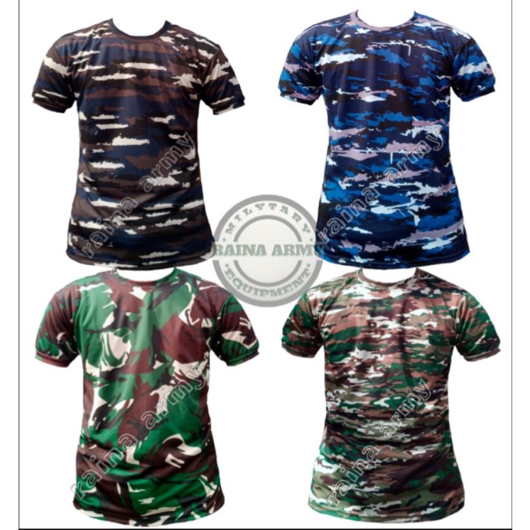 Jual kaos dryfit kaos oblong army jersey dryfit t-shirt loreng tni-al tni-au malvinas multicam ...