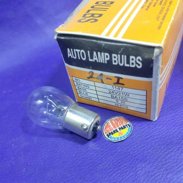 Jual Bohlam 24 Volt K1 BESAR Lampu Sen Mundur 24Volt kaki 1 Otomobil ...