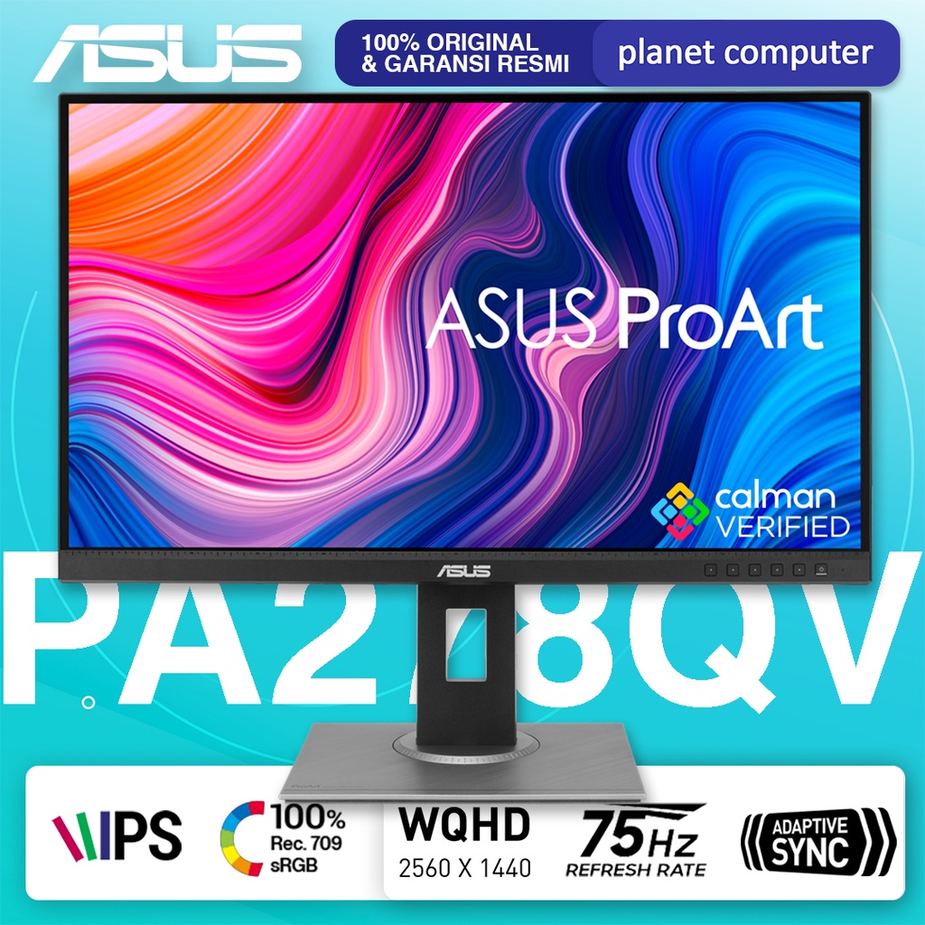 Jual Monitor LED Asus Pro Art PA278QV 27" IPS 2560x1440 HDMI MiniDP DP ...
