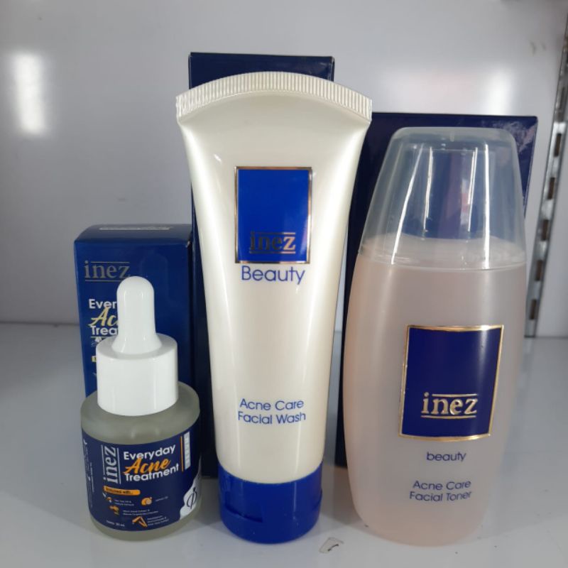 Jual INEZ PAKET SKIN CARE ACNE SERIES HEMAT 2 /ORIGINAL 100% | Shopee ...