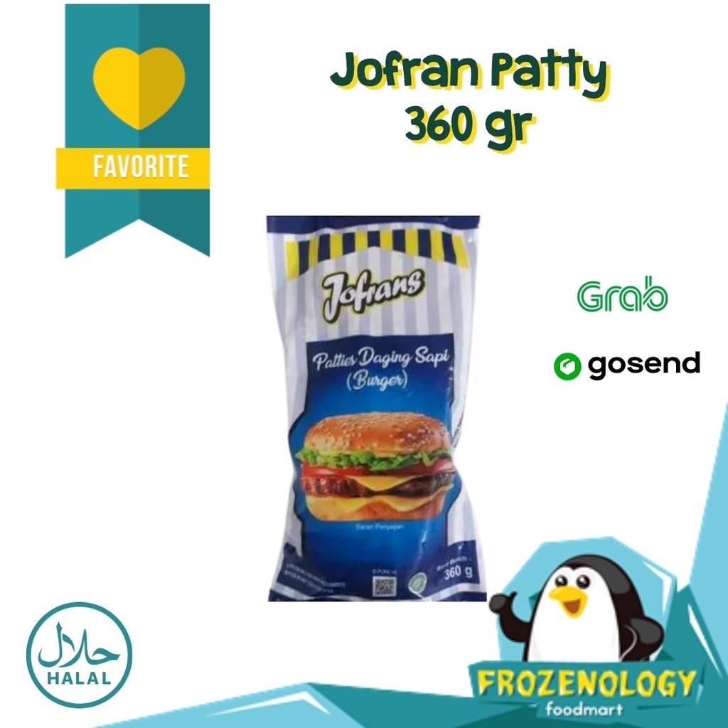 Jual Jofrans Beef Patties 360gr isi 6 | Burger | Daging Patty | 6 pcs ...